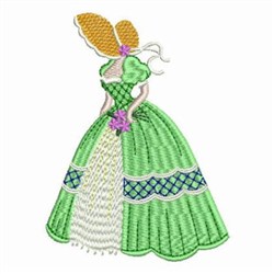 Pretty Victorian Lady Embroidery Design | EmbroideryDesigns.com