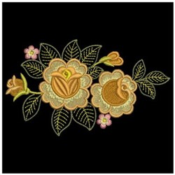 Yellow Roses Embroidery Design | EmbroideryDesigns.com