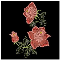 Red Roses Embroidery Design | EmbroideryDesigns.com