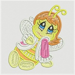 FSL Cute Bees Embroidery Design | EmbroideryDesigns.com