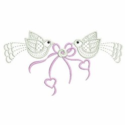 Love Doves Border Embroidery Design | EmbroideryDesigns.com