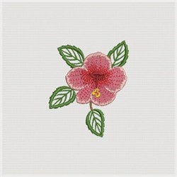 Tropical Hibiscus Embroidery Design | EmbroideryDesigns.com