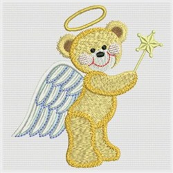 Angel Bears Embroidery Design | EmbroideryDesigns.com