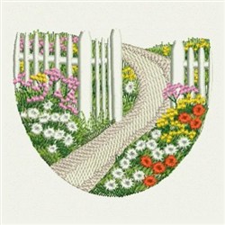 Open Gate Embroidery Design | EmbroideryDesigns.com