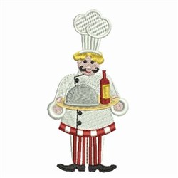 The Chef Embroidery Design | EmbroideryDesigns.com
