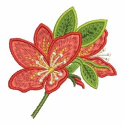 Azaleas Embroidery Design | EmbroideryDesigns.com