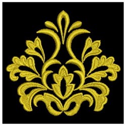Golden Damask Embroidery Design | EmbroideryDesigns.com