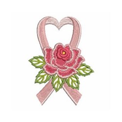 Pink Ribbon Embroidery Design | EmbroideryDesigns.com
