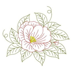 Camellia Design Embroidery Design | EmbroideryDesigns.com