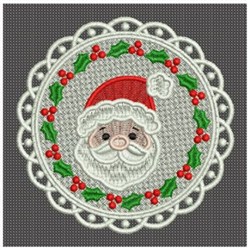 FSL Christmas Santa Embroidery Design | EmbroideryDesigns.com