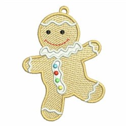 FSL Cute Gingerbread Embroidery Design | EmbroideryDesigns.com