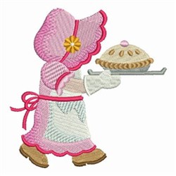 Pie Baker Embroidery Design | EmbroideryDesigns.com