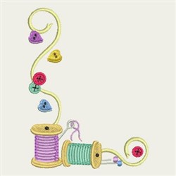 Thread Corner Embroidery Design | EmbroideryDesigns.com