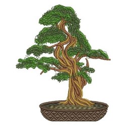 Bonsai Tree Embroidery Design | EmbroideryDesigns.com