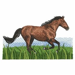 Running Horse Embroidery Design | EmbroideryDesigns.com
