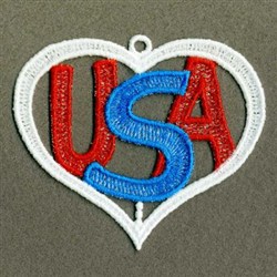 FSL USA Heart Embroidery Design | EmbroideryDesigns.com