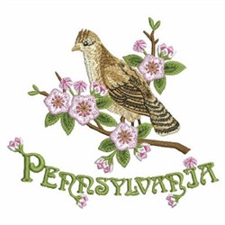 Pennsylvania State Bird Embroidery Design | EmbroideryDesigns.com
