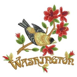 Washington State Bird Embroidery Design | EmbroideryDesigns.com