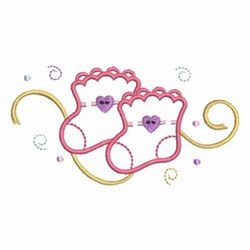 Baby Booty Border Embroidery Design | EmbroideryDesigns.com