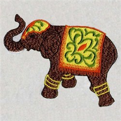 Indian Elephant Embroidery Design | EmbroideryDesigns.com