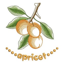 Apricot Embroidery Design | EmbroideryDesigns.com