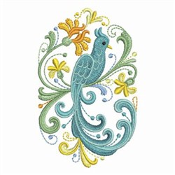 Rosemaling Birds Embroidery Design | EmbroideryDesigns.com