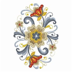 Rosemaling Decoration Embroidery Design | EmbroideryDesigns.com