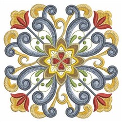 Rosemaling Decor Embroidery Design | EmbroideryDesigns.com