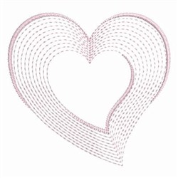 Heart Outlines Embroidery Design | EmbroideryDesigns.com