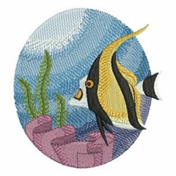 Angel Fish Embroidery Design | EmbroideryDesigns.com