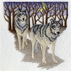 Wolf Pack Embroidery Design | EmbroideryDesigns.com