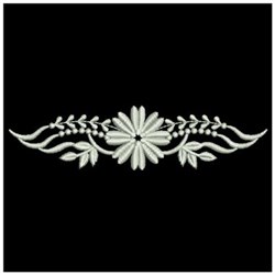 Floral Edge Embroidery Design | EmbroideryDesigns.com
