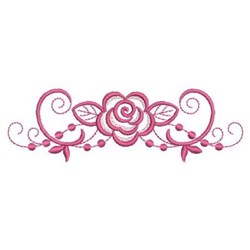 Simply Pink Roses Embroidery Design | EmbroideryDesigns.com