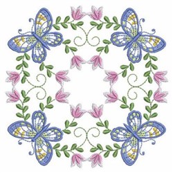 Butterfly Circle Embroidery Design | EmbroideryDesigns.com