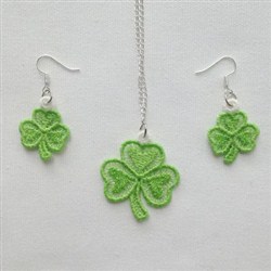 FSL Shamrock Jewelry Embroidery Design | EmbroideryDesigns.com