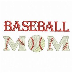 Baseball Mom Embroidery Design | EmbroideryDesigns.com