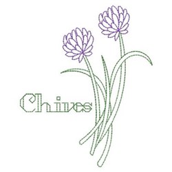 Chives Outline Embroidery Design | EmbroideryDesigns.com