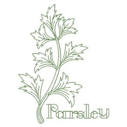 Parsley Outline Embroidery Design | EmbroideryDesigns.com