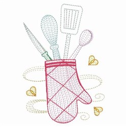 Kitchen Utensils Embroidery Design | EmbroideryDesigns.com