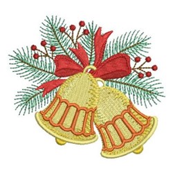 Festive Christmas Bells Embroidery Design | EmbroideryDesigns.com