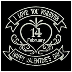 Love You Forever Embroidery Design | EmbroideryDesigns.com