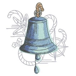Sketched Bell Embroidery Design | EmbroideryDesigns.com