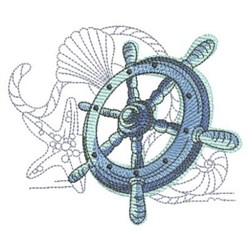 Sketched Wheel Embroidery Design | EmbroideryDesigns.com