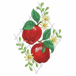 Fresh Apples Embroidery Design | EmbroideryDesigns.com