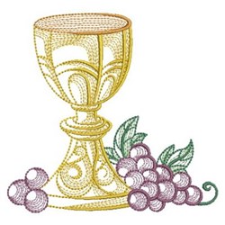 Communion Cup Embroidery Design | EmbroideryDesigns.com