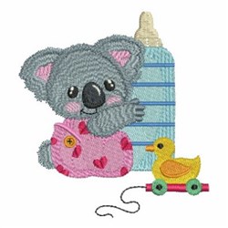 Baby Koala Embroidery Design | EmbroideryDesigns.com