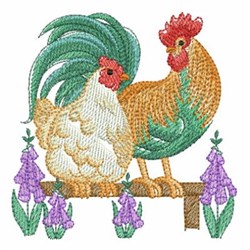 Chickens Embroidery Design | EmbroideryDesigns.com