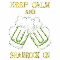 Keep Calm Shamrock On Embroidery Design | EmbroideryDesigns.com