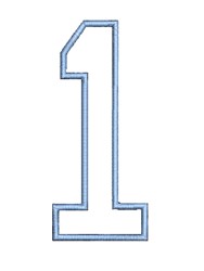 College Block Outline 1 Embroidery Design | EmbroideryDesigns.com