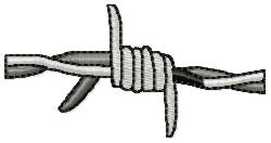 Barbed Wire Embroidery Design | EmbroideryDesigns.com